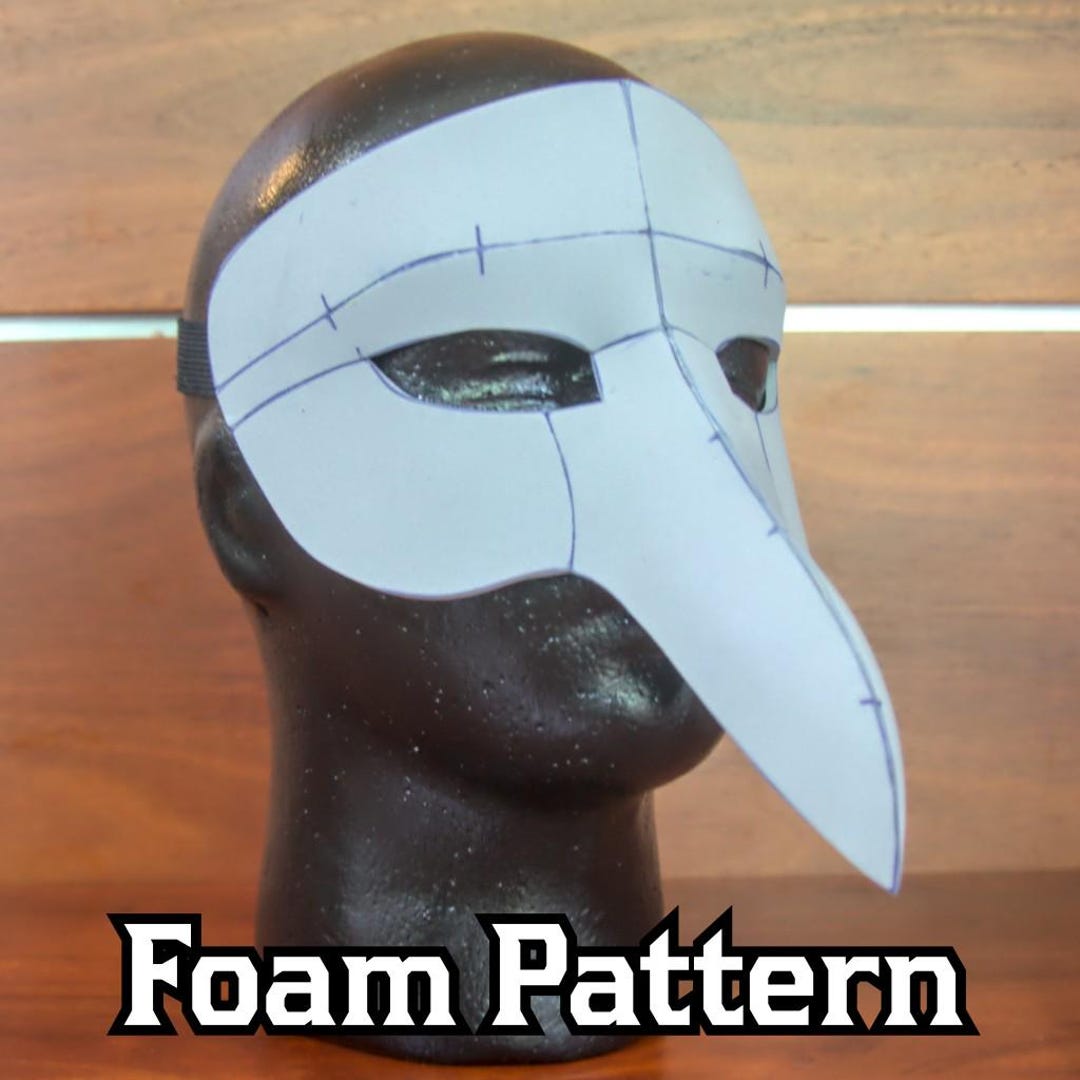 Bird Parrot Masquerade Mask Foam Pattern | Costume Accessory, Cosplays ...
