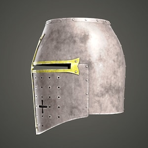 Templar Knight Crusader Helmet 3D Print Model | Medieval Renaissance ...