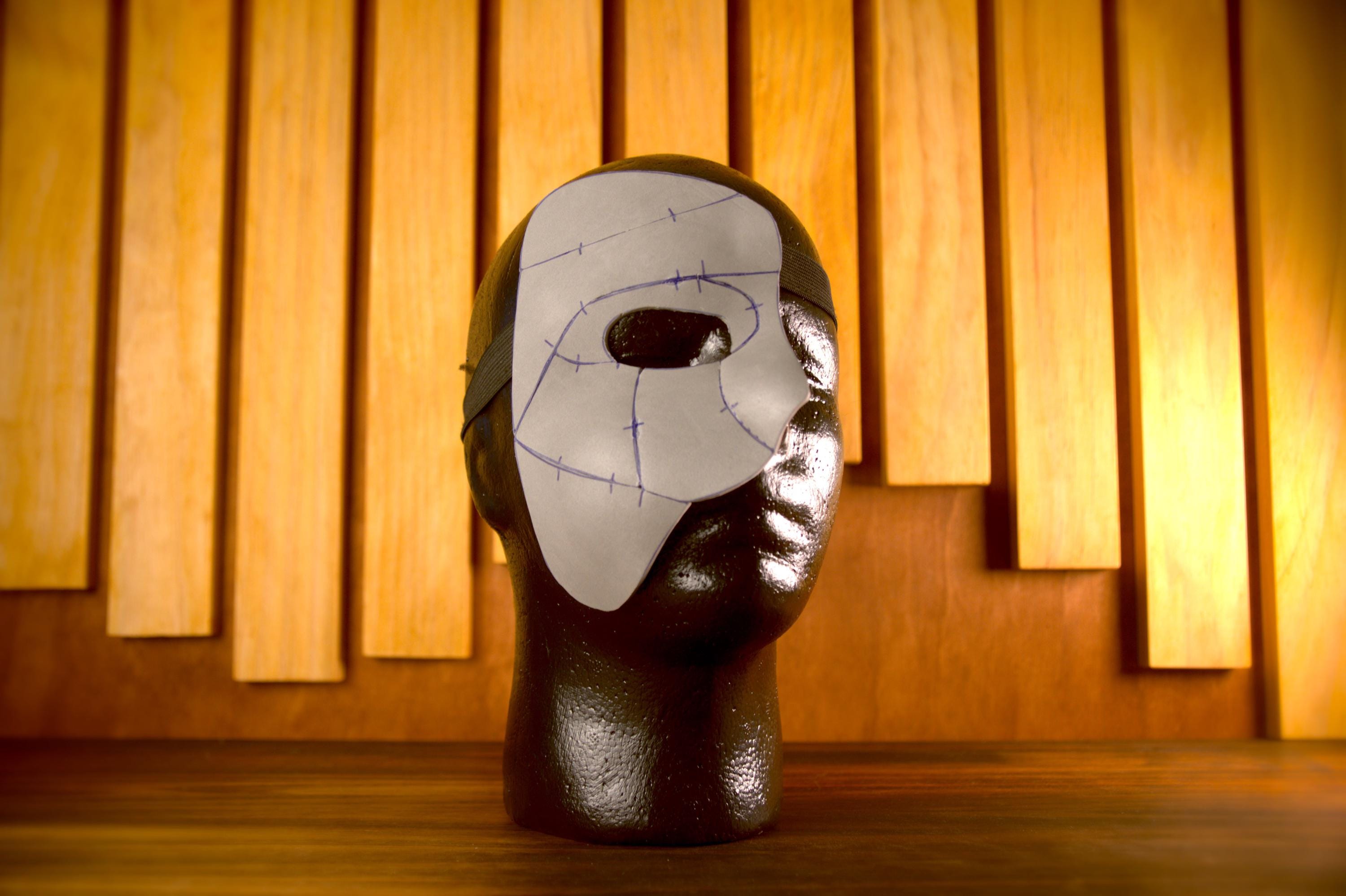 Masquerade Half Face Mask Foam Pattern | for Parties, Balls, Costumes ...