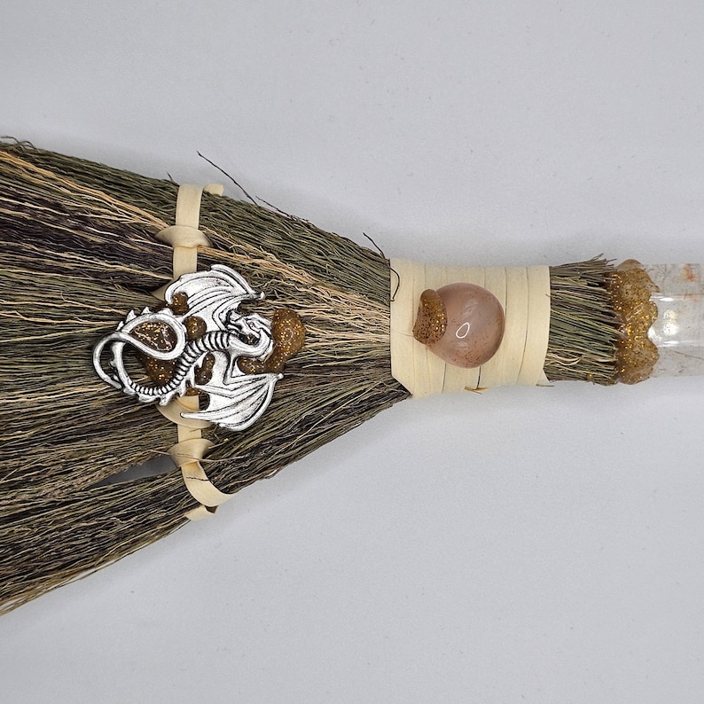 Magic Witch Altar Broom With Natural Crystal - Etsy