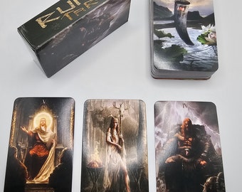 Runic Tarot Kit Card Deck & Guidebook Set Oracle Cards and Book Magic ...