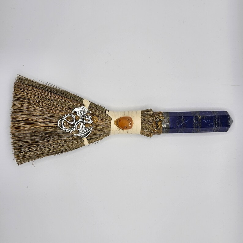 Magic Witch Altar Broom With Natural Crystal - Etsy