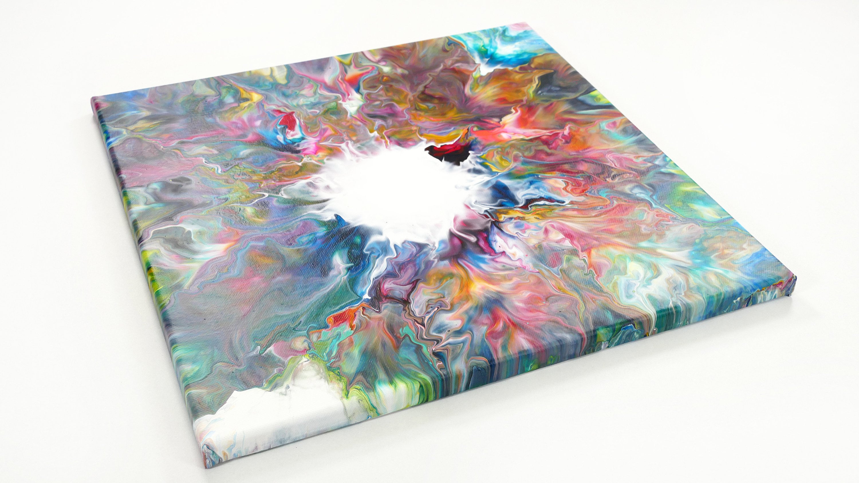 Pouring picture from Tiktus Color Capsule Original Fluid Painting Art ...