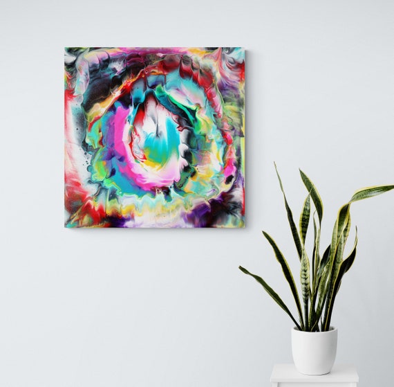 Flood of Colors Acrylic Pour Painting by Tiktus - Etsy