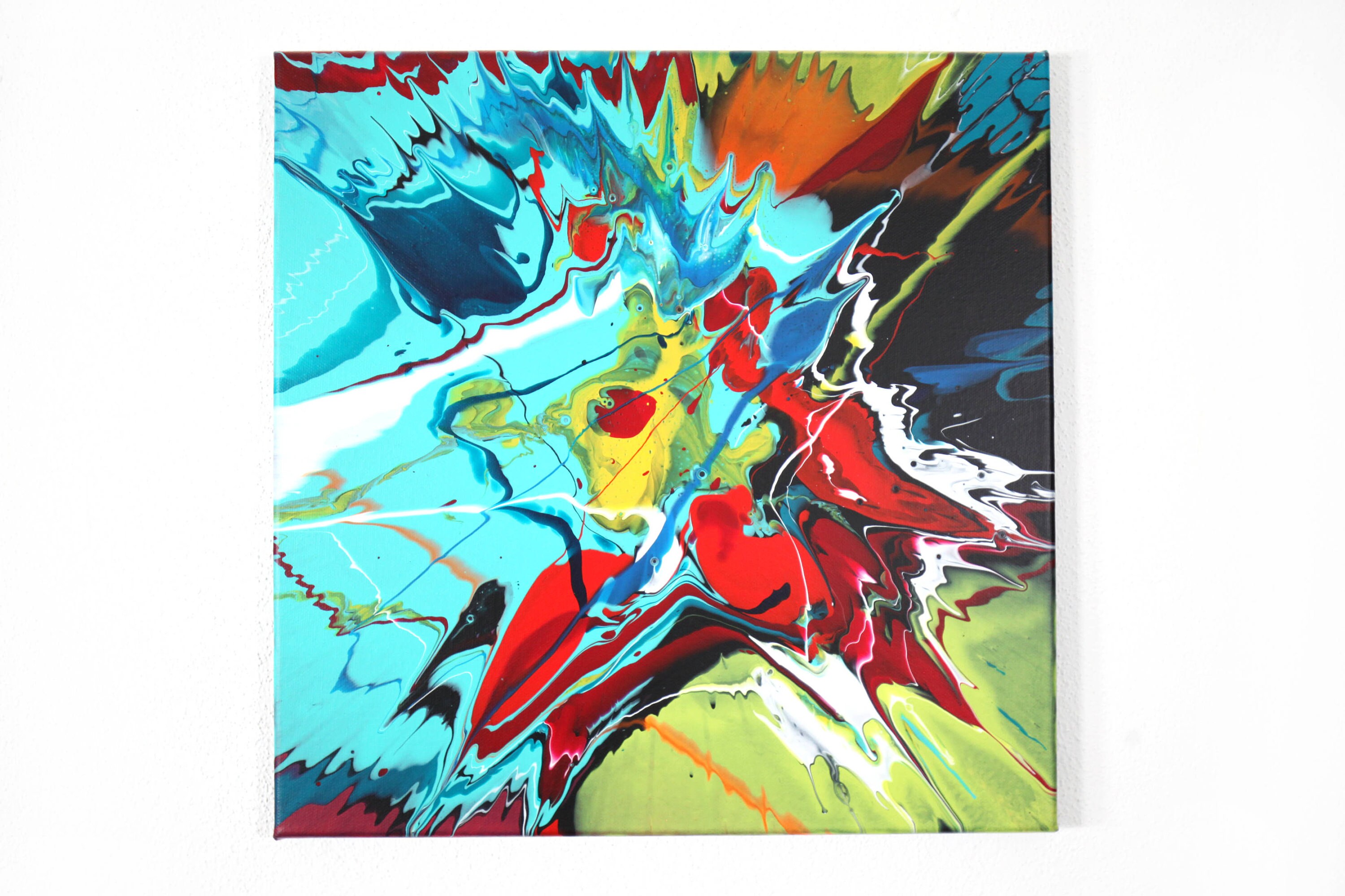 Pouring picture from Tiktus Color Capsule Original Fluid Painting Art ...
