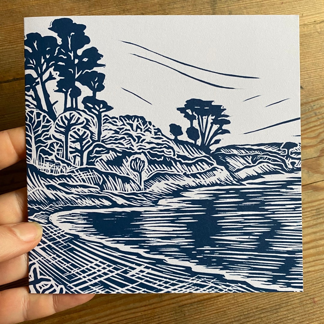 Grebe Beach Greeting Card - Etsy