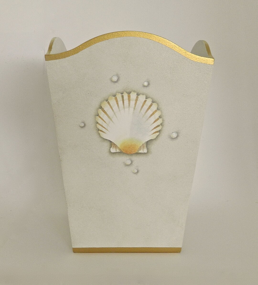 Waste Paper Bin Scallop Shell Design Bin Bedroom Bin - Etsy UK