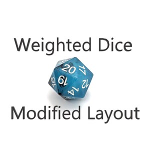 Weighted Dice Modified D20 Number Layout - Etsy