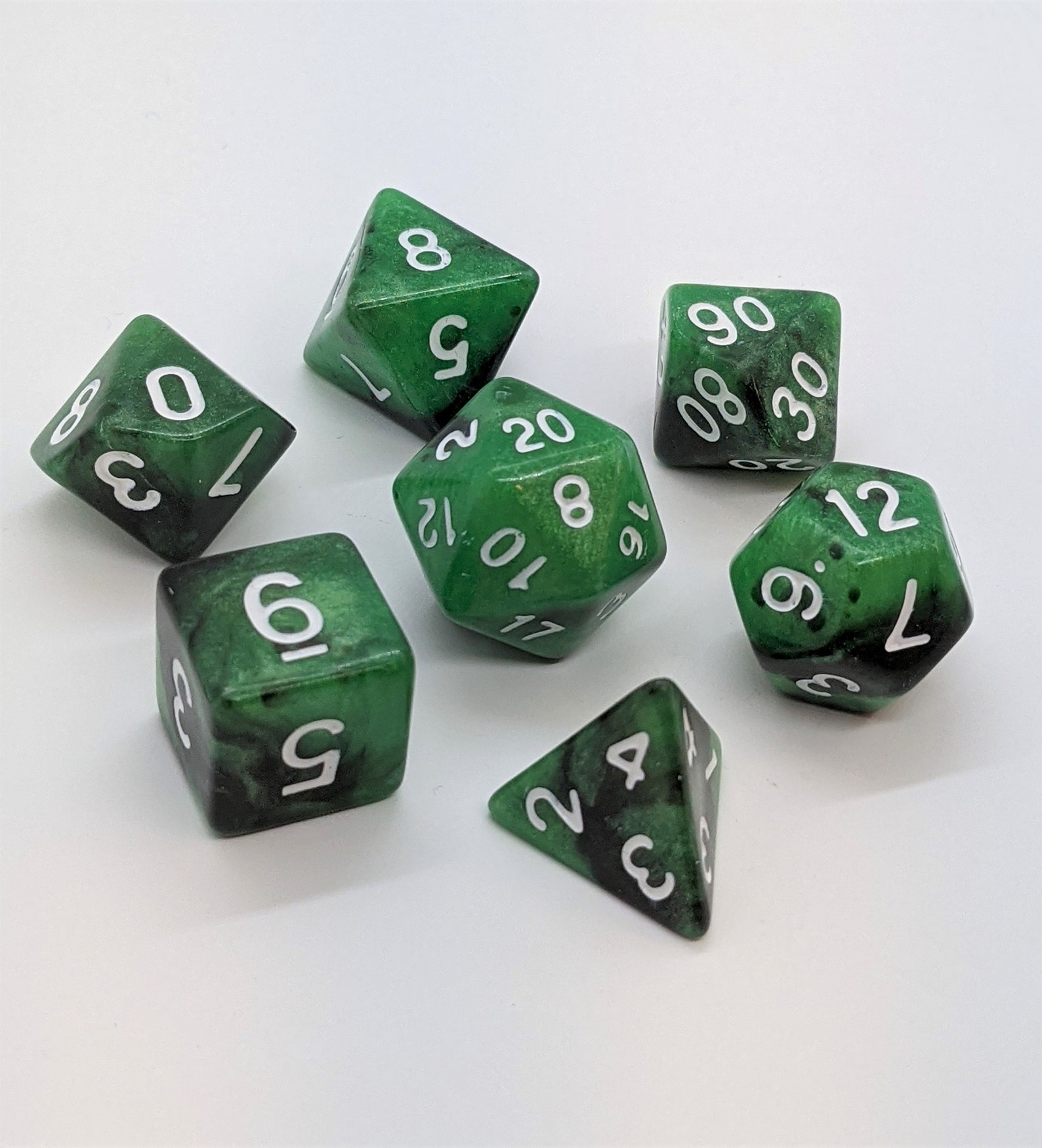 Weighted Dice Set Loaded Dice Venom Green - Etsy