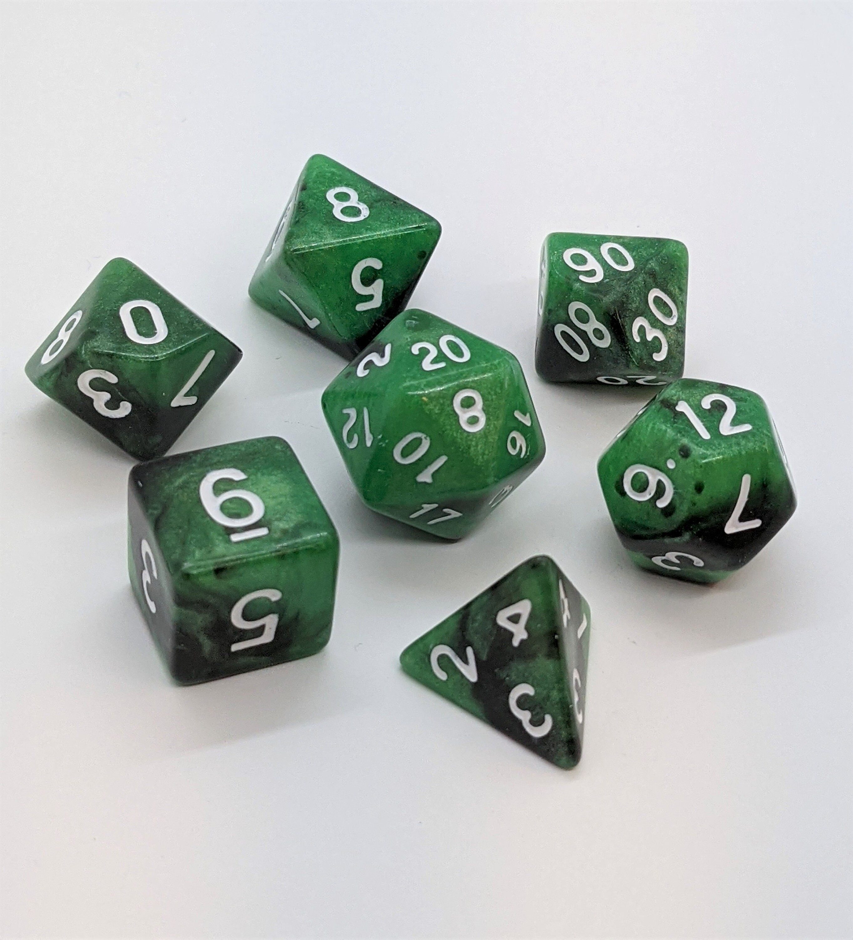 Weighted Dice Set Loaded Dice Venom Green - Etsy