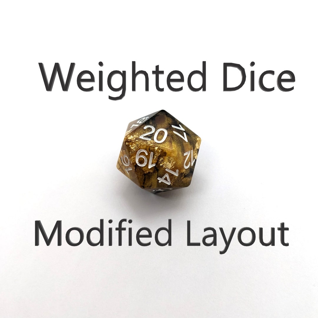 Weighted Dice Modified D20 Number Layout - Etsy