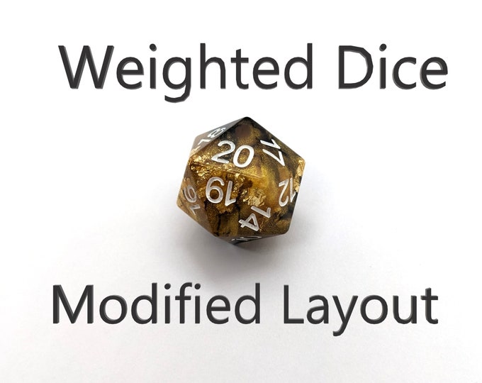 Weighted Dice Modified D20 Number Layout - Etsy