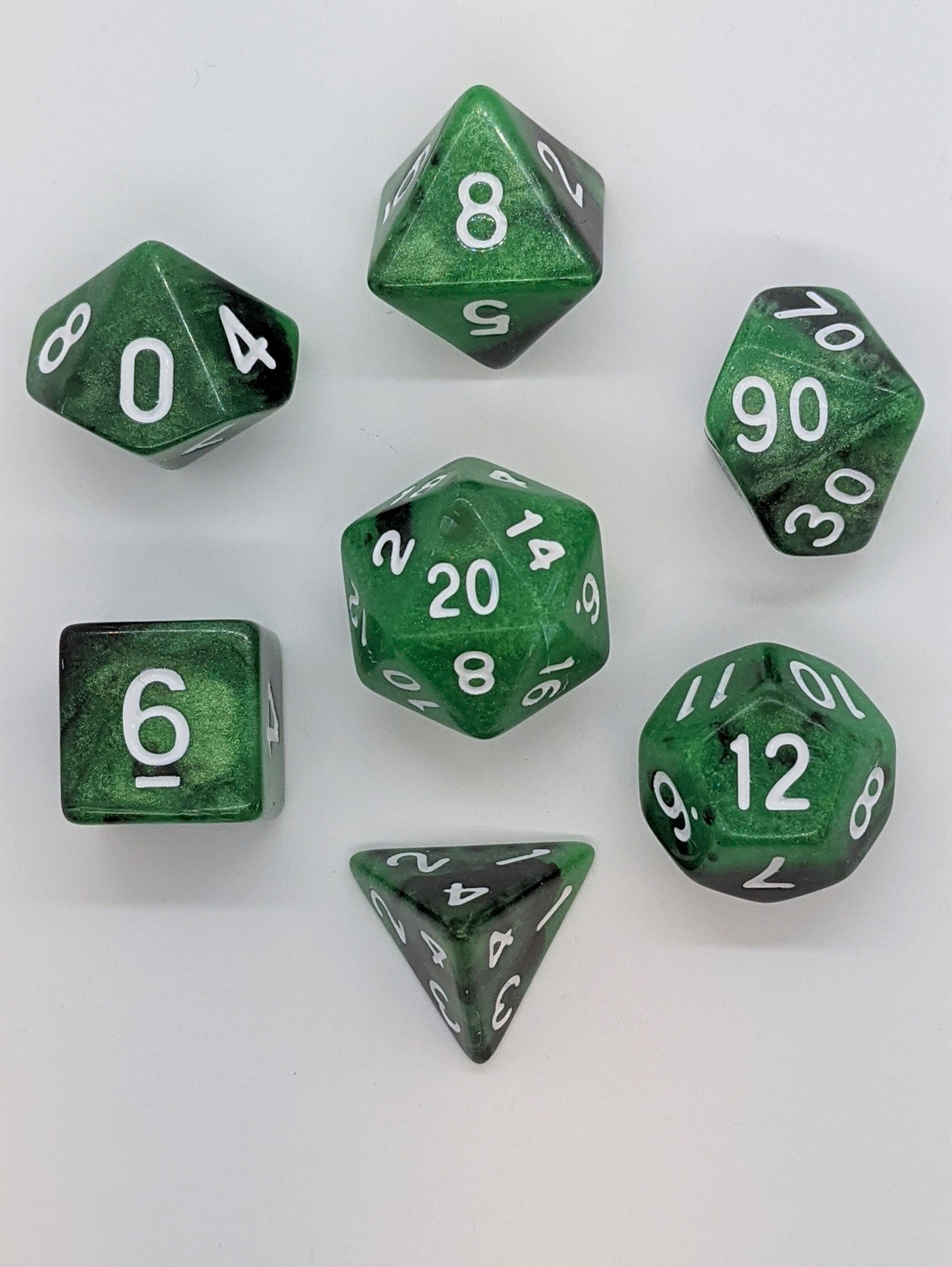 Weighted Dice Set Loaded Dice Venom Green - Etsy