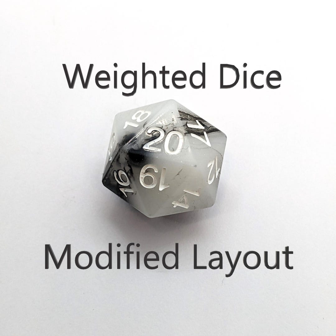 Weighted Dice Modified D20 Number Layout - Etsy