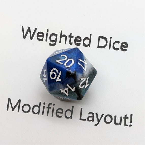 Weighted Dice Alternate D20 Number Layout - Etsy