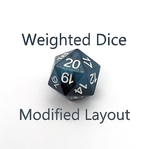 Weighted Dice Modified D20 Number Layout - Etsy