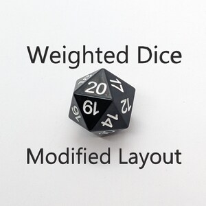 Weighted Dice Modified D20 Number Layout - Etsy