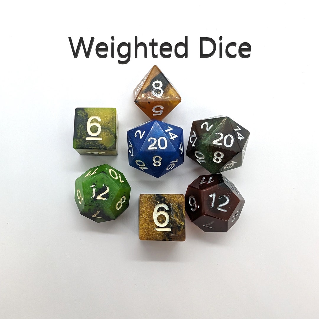 Weighted Dice: Imperfectly Perfect Collection - Etsy