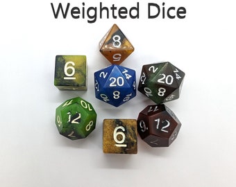 Weighted Dice Set - Loaded Dice - Venom Green - Etsy