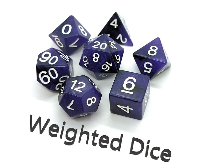 Weighted Dice Set Loaded Dice Lavender Lore - Etsy