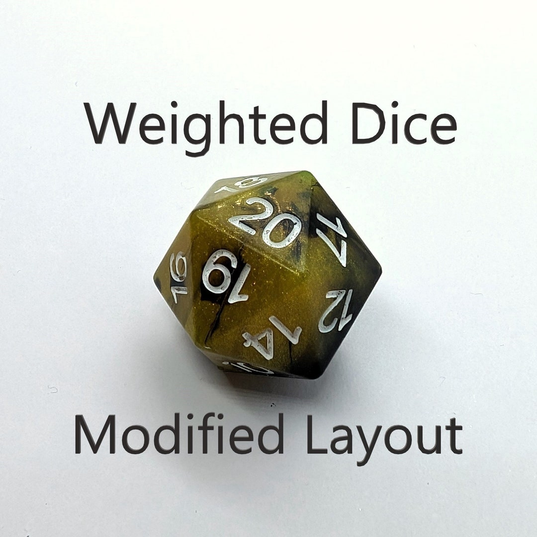 Weighted Dice Alternate D20 Number Layout - Etsy