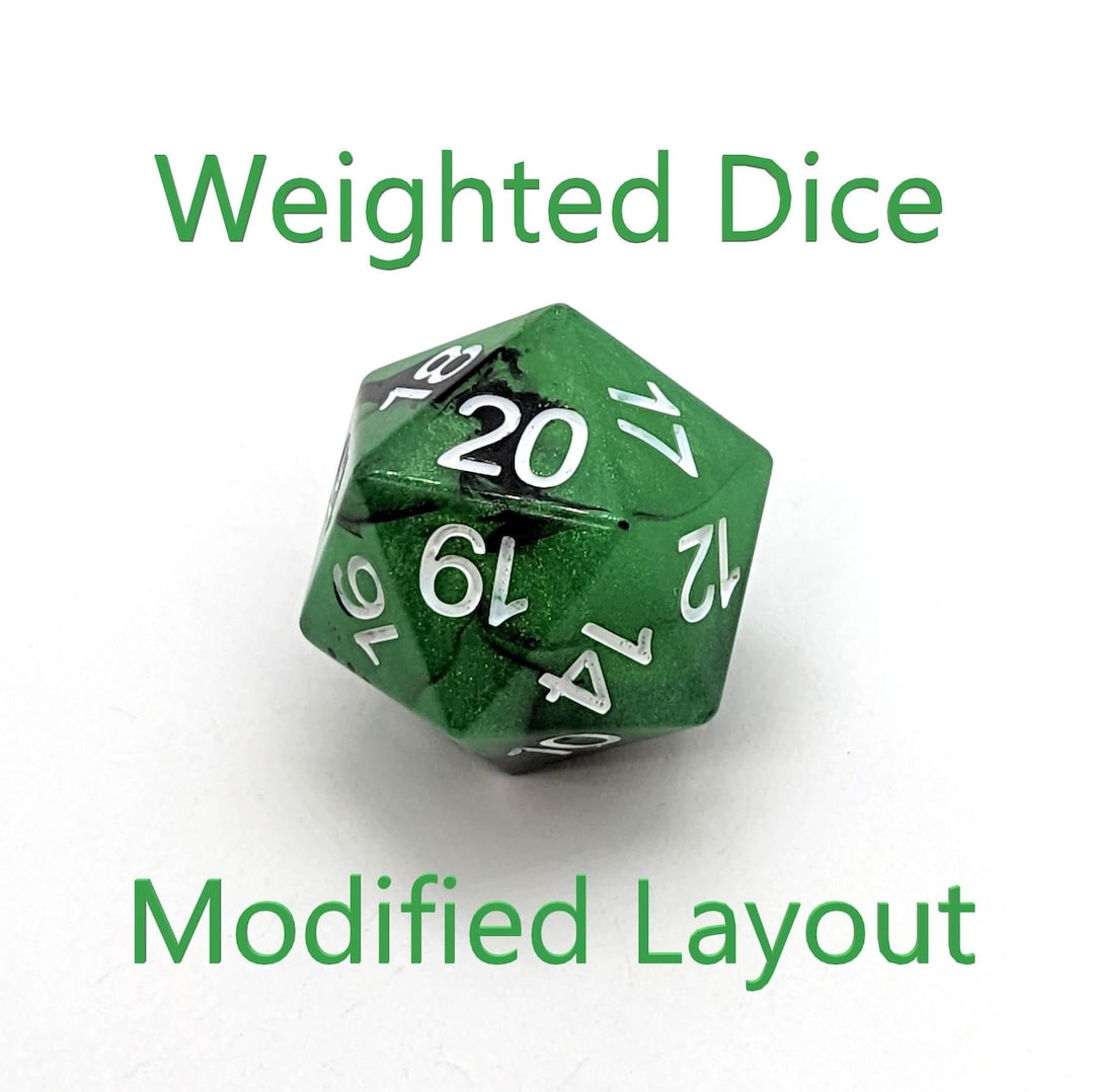 Weighted Dice Modified D20 Number Layout - Etsy Canada