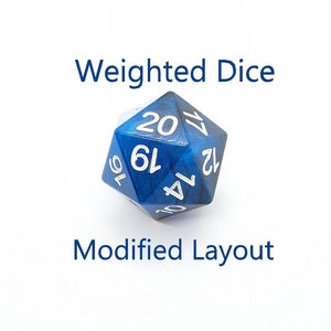 Weighted Dice Modified D20 Number Layout - Etsy