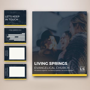 Editable Church Welcome Pack Card and Brochure Pack Template - Etsy