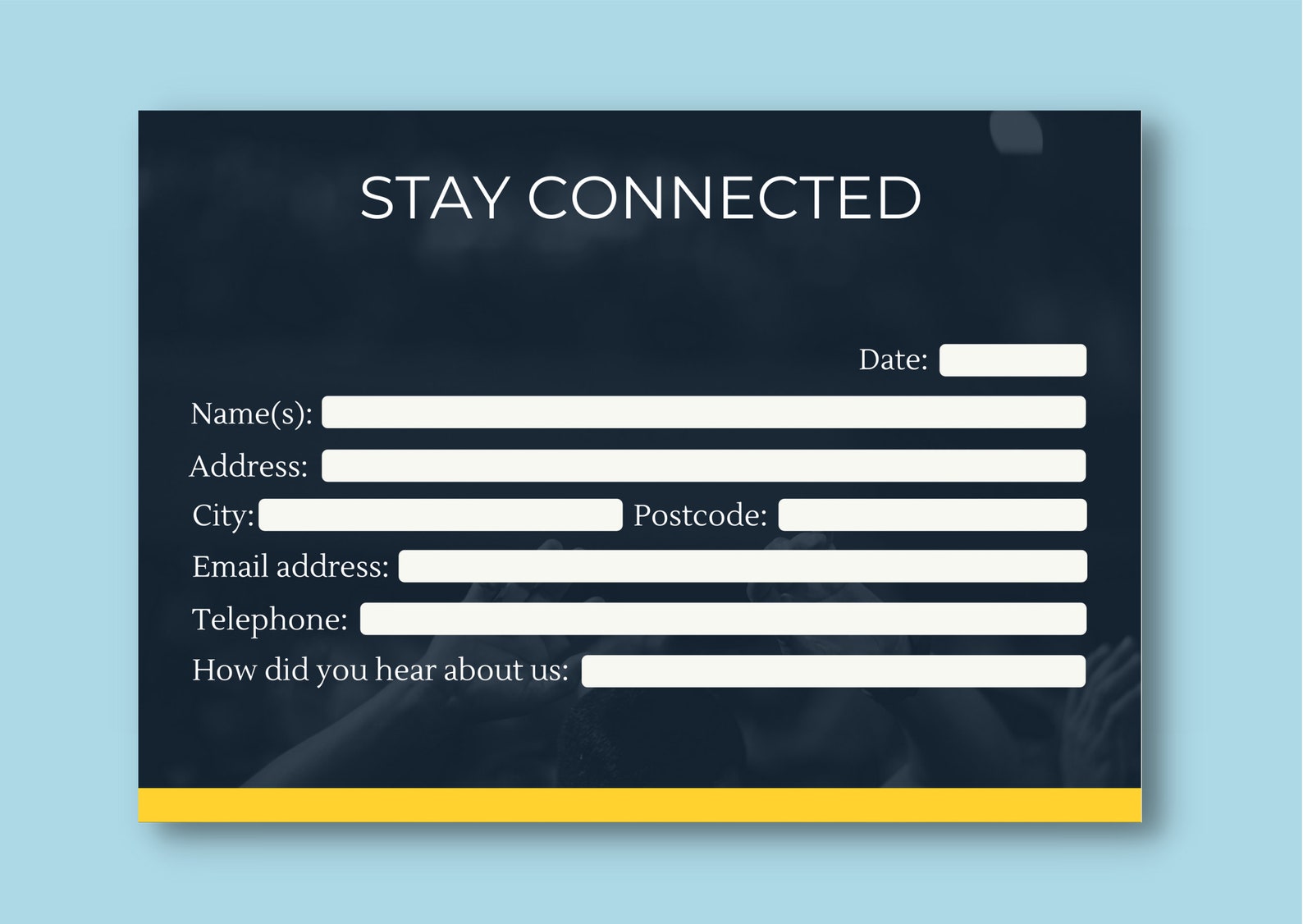 Editable Church Welcome Card Pack Template - Printable Welcome Card ...
