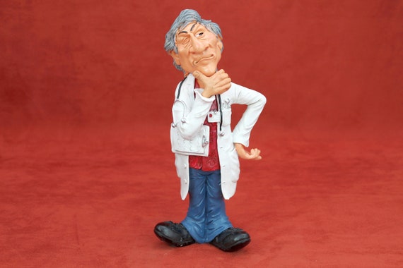 Doctor Figurine Comical and Decorative Sculpture and Stylish | Etsy