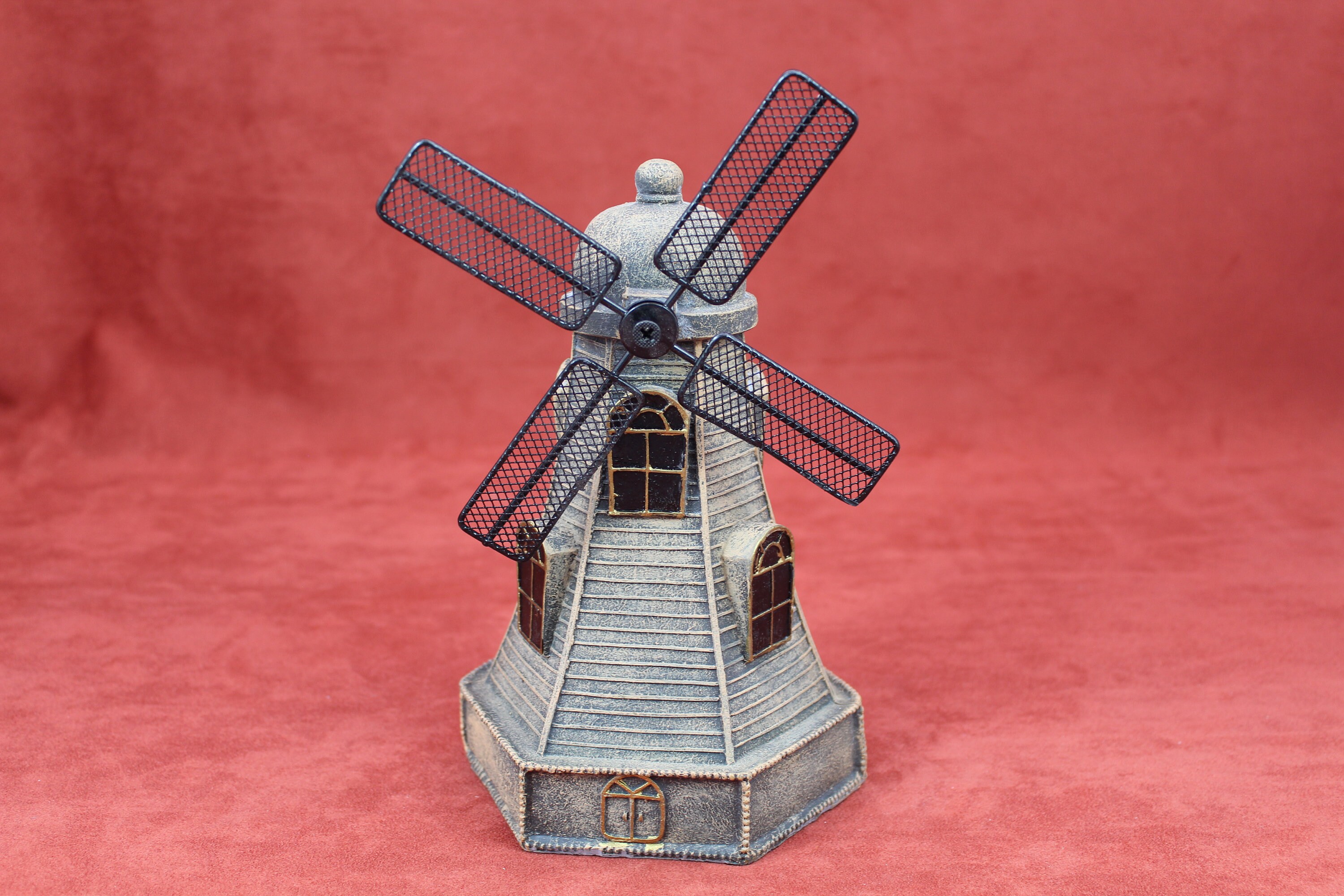 Windmill Miniature Statue Holland Model Figurine House Outdoor | Etsy