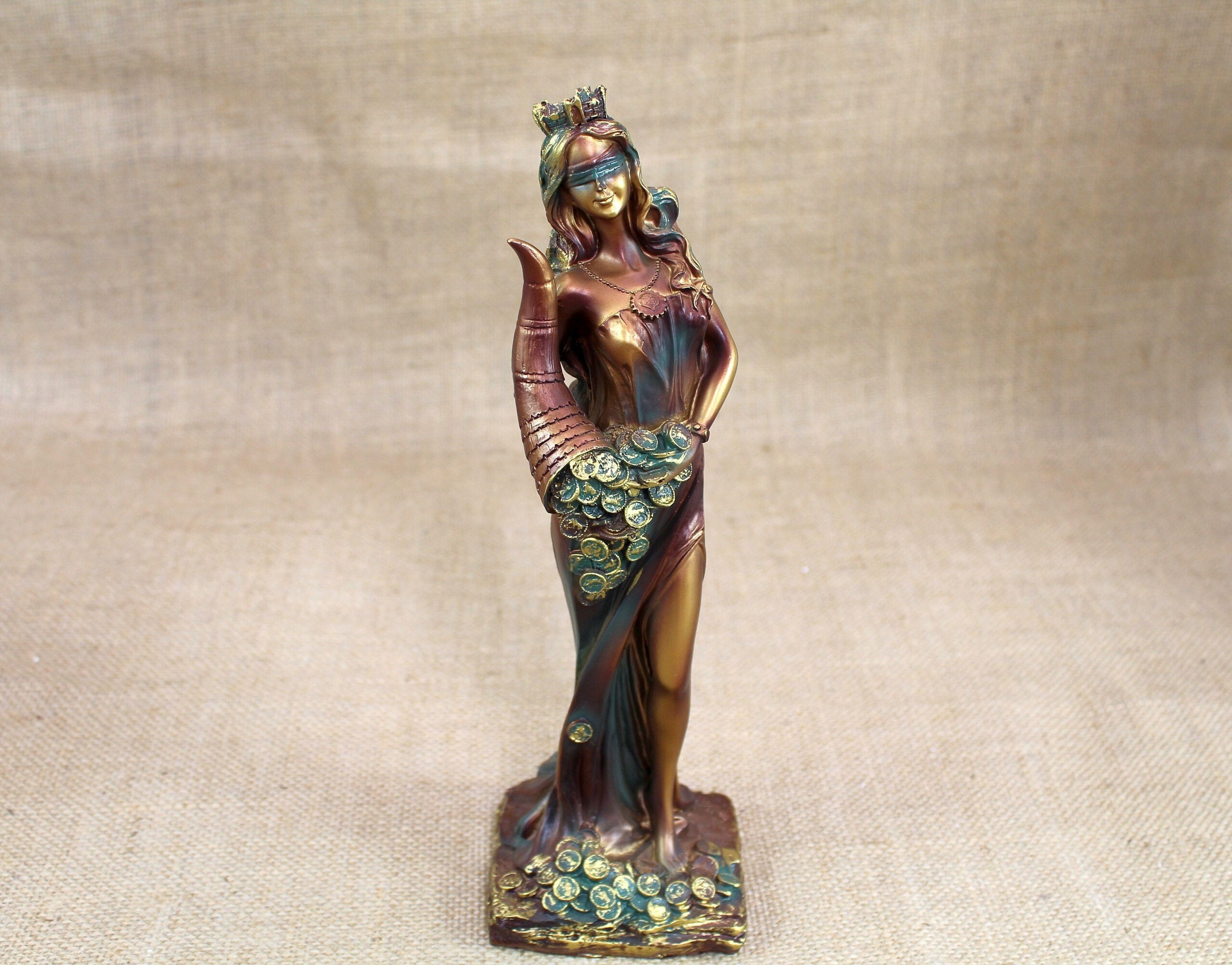 Fortuna Greek Roman Fate Goddess Statuesacred Source Goddess Fortuna