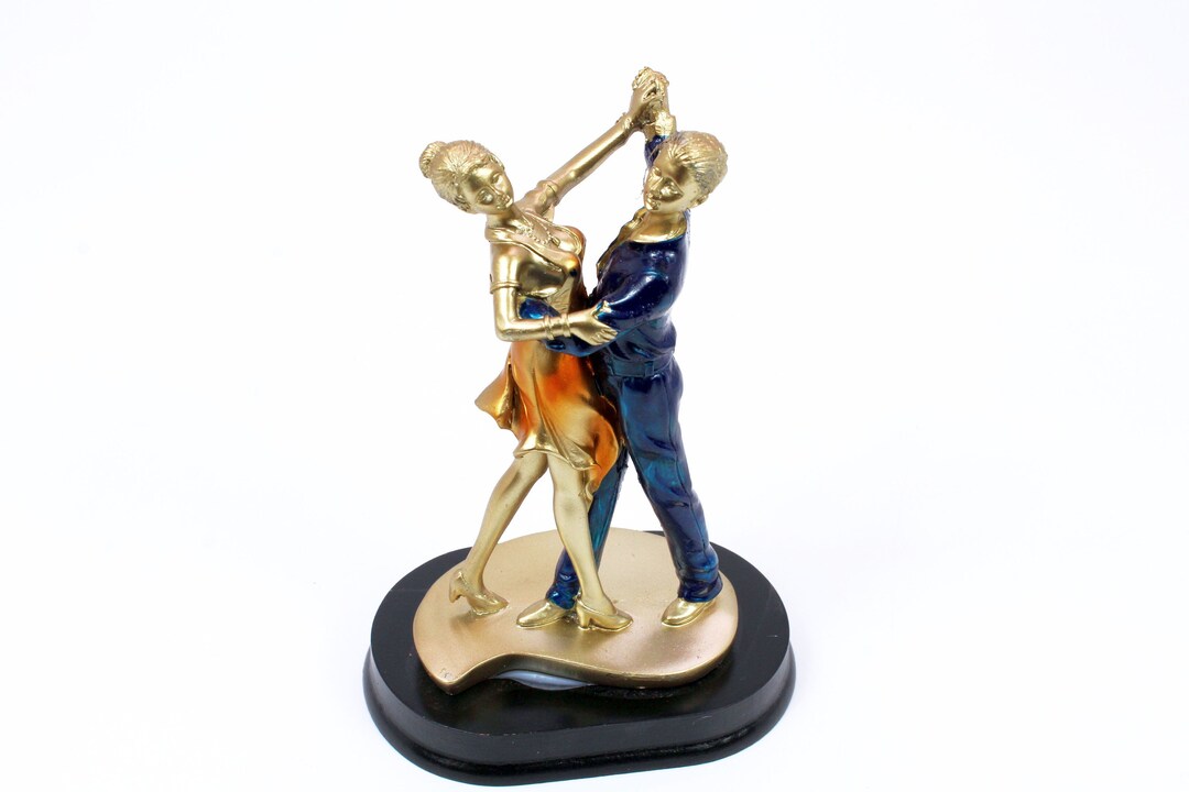Couple Dancers Figurine Romantic Man & Woman Dancing Home Decor ...