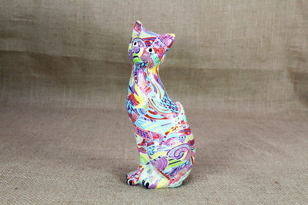 Kitty Cat Figurine Home Décor Kittens Siamese Collectible Little ...