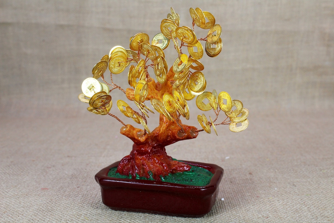 Money Tree Coins Feng Shui Symbol Fortune Lucky Charm Attract Money ...