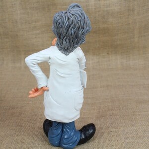 Comical Doctor Figurine: Hand-painted Polyresin Physician Sculpture (10 ...