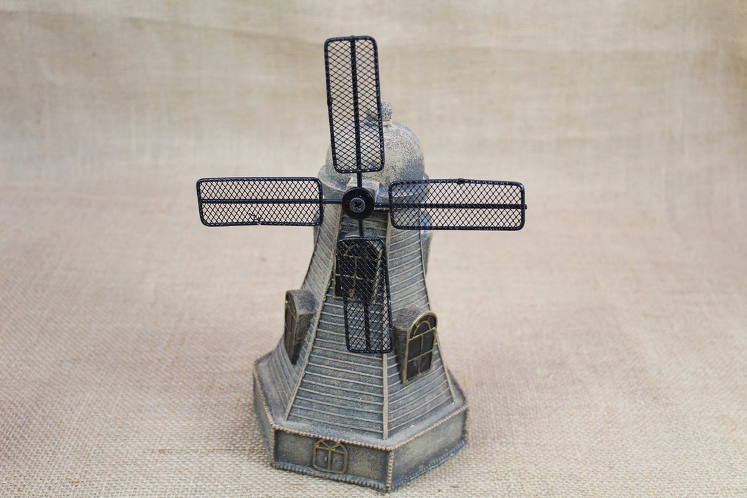 Windmill Statue Holland Model Figurine House Outdoor Decor Souvenir ...