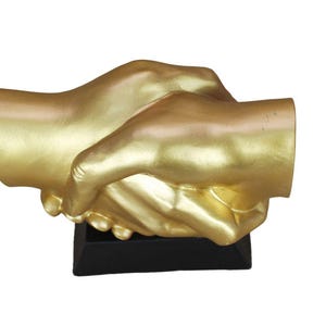 Hands Shaking Grasping Sculpture Symbolic Statue Decor Art Abstract ...