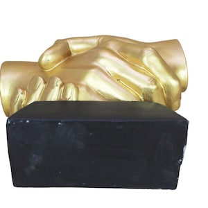 Hands Shaking Grasping Sculpture Symbolic Statue Decor Art Abstract ...