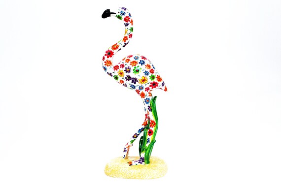 Flamingo Sculpture Tropical Colorful Resin Knick Knacks - Etsy