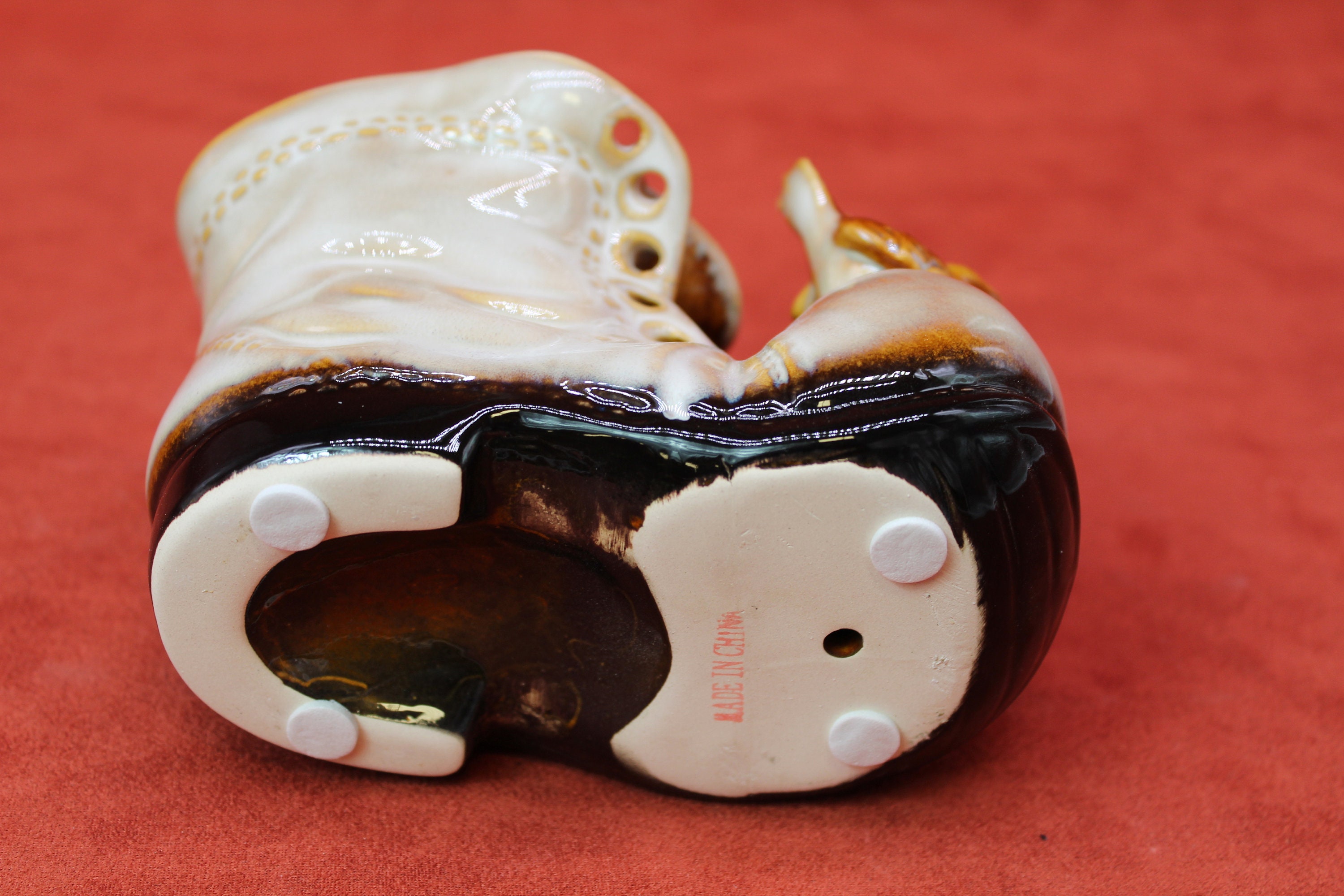 Planter Ceramic Pair Flower Pot Shoe Shape Home Decor Beige | Etsy