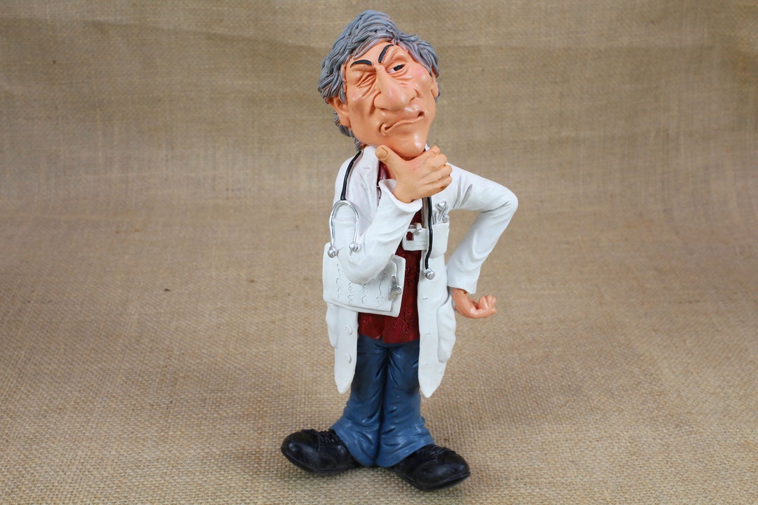 Doctor Figurine Comical and Decorative Sculpture Gift Stylish Statue ...