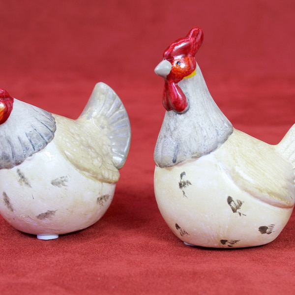 Chicken Ceramic Figurines - Etsy
