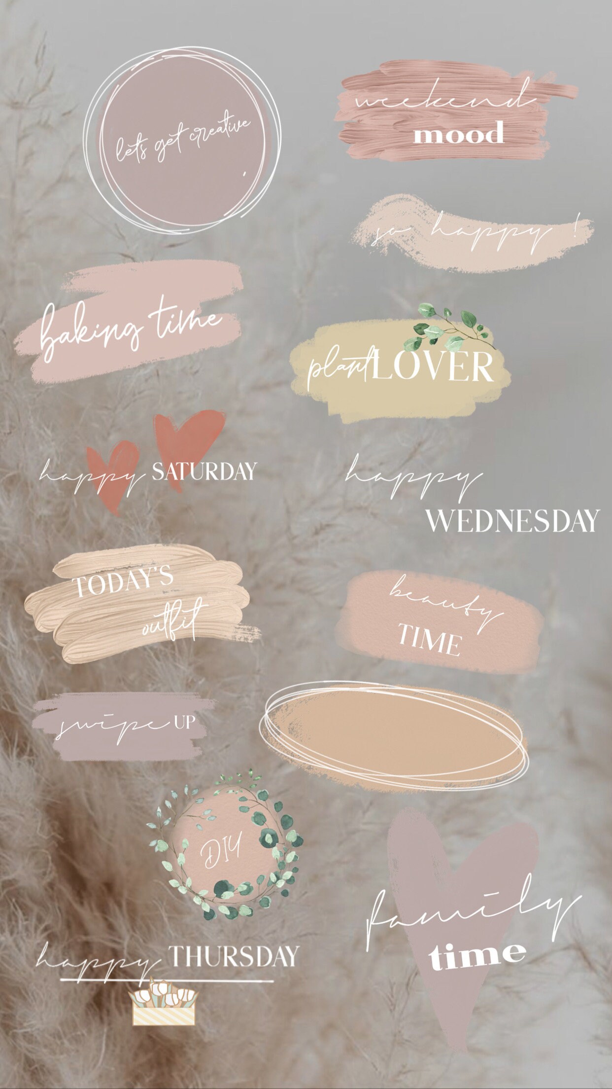 Instagram Story Stickers by Laurralucie Beige & White Collection - Etsy