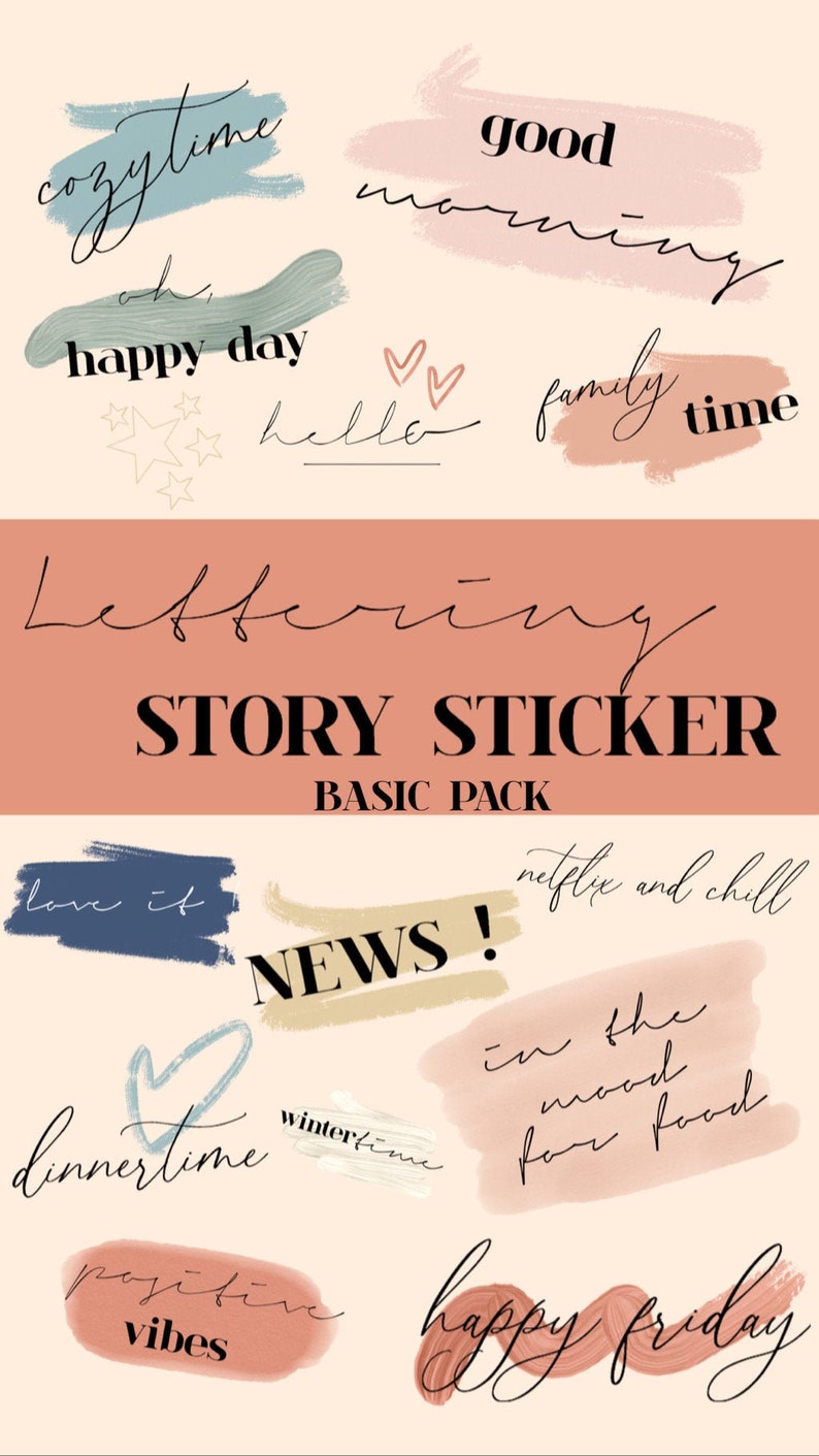 Instagram Story Sticker by Laurralucie - Etsy
