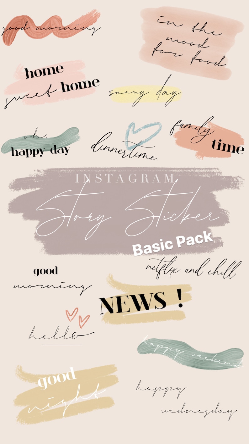 Instagram Story Sticker by Laurralucie - Etsy