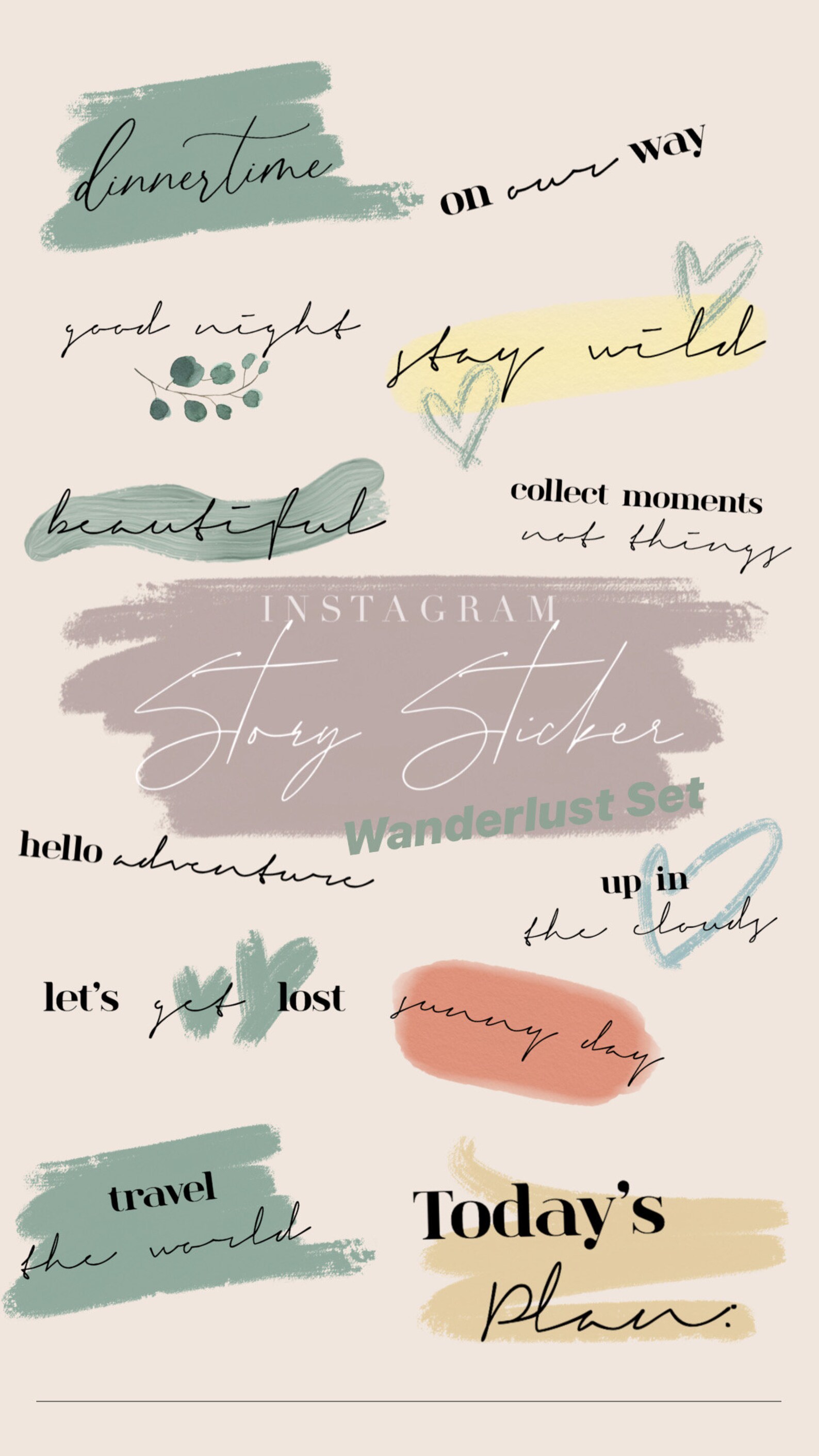 Instagram Story Sticker by Laurralucie - Etsy
