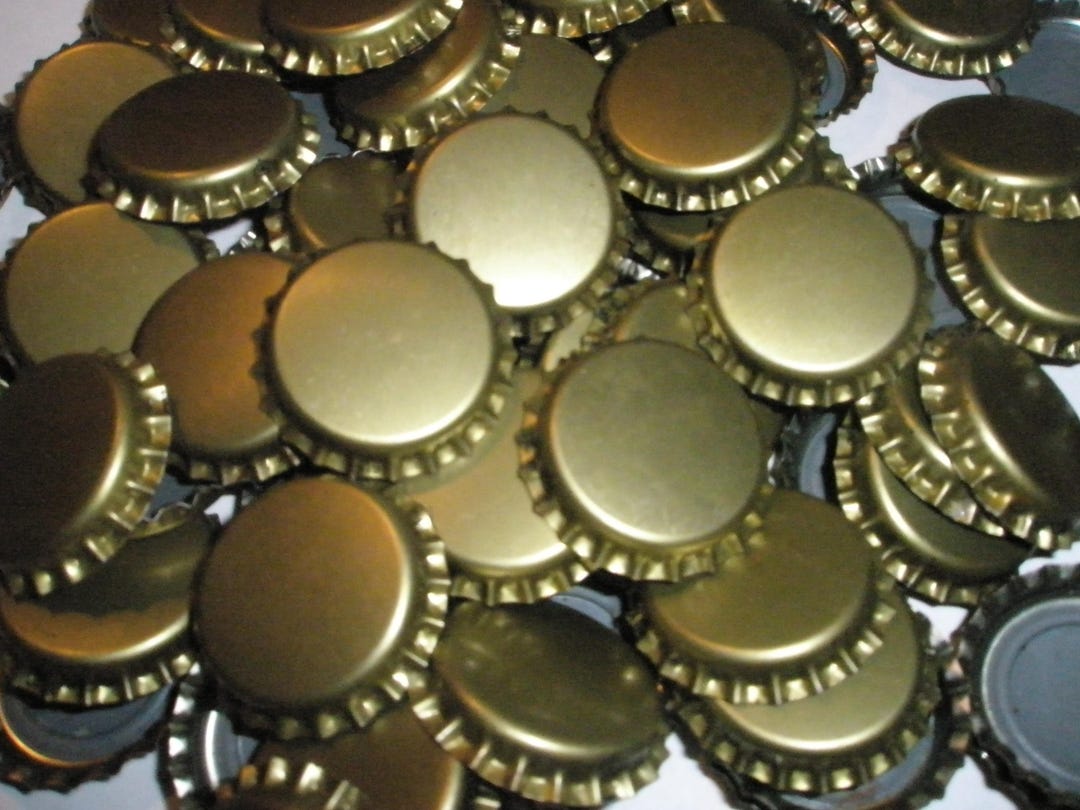 Gold Color Beer Bottle Caps 50 - NO DENTS Solid Color, Never Crimped - Etsy