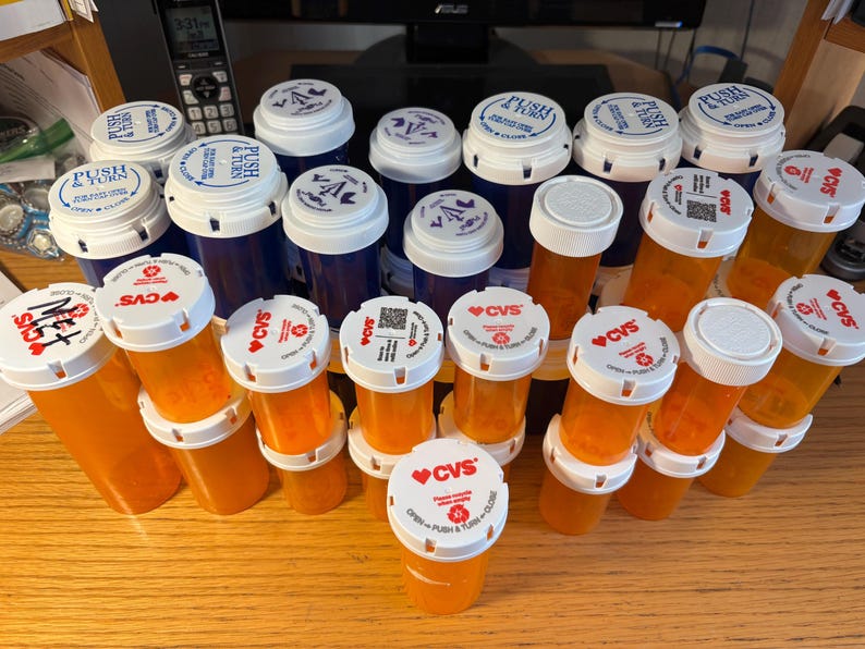 50 Used Clean Medicine Bottles - Etsy