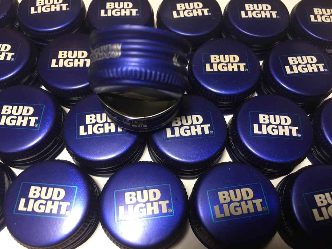 BUD Light Aluminum Screw Top Hat Beer Bottle Caps 50 NO DENTS - Etsy